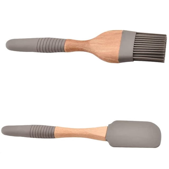 1 Set of BBQ Spatula Kit Silicone Spatula Heat Resistant Oil Brush ...