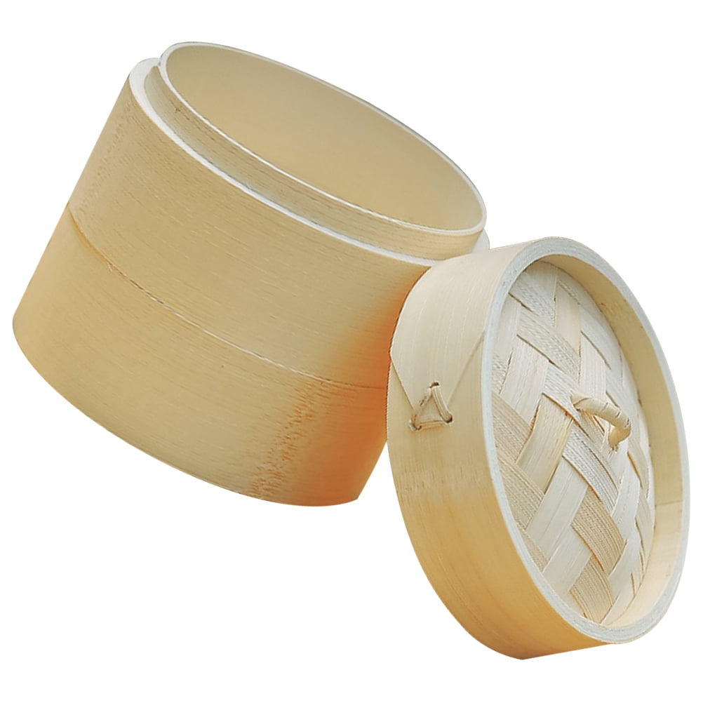 Raindrops Premium Bamboo Steamer for Cooking Natural Light Yellow ...