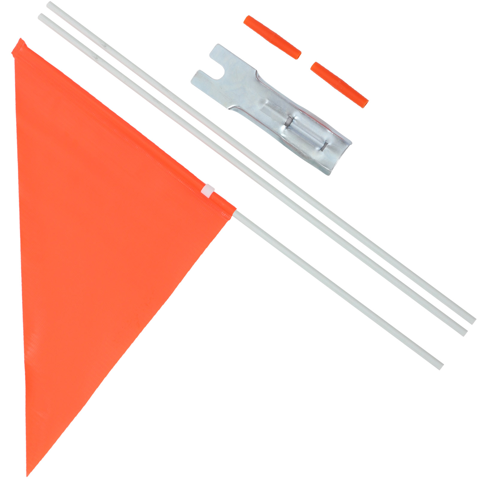 1 Set of Bike Safety Flag with Fiberglass Pole Trailer Safety Flag for Adults Children - Walmart.com