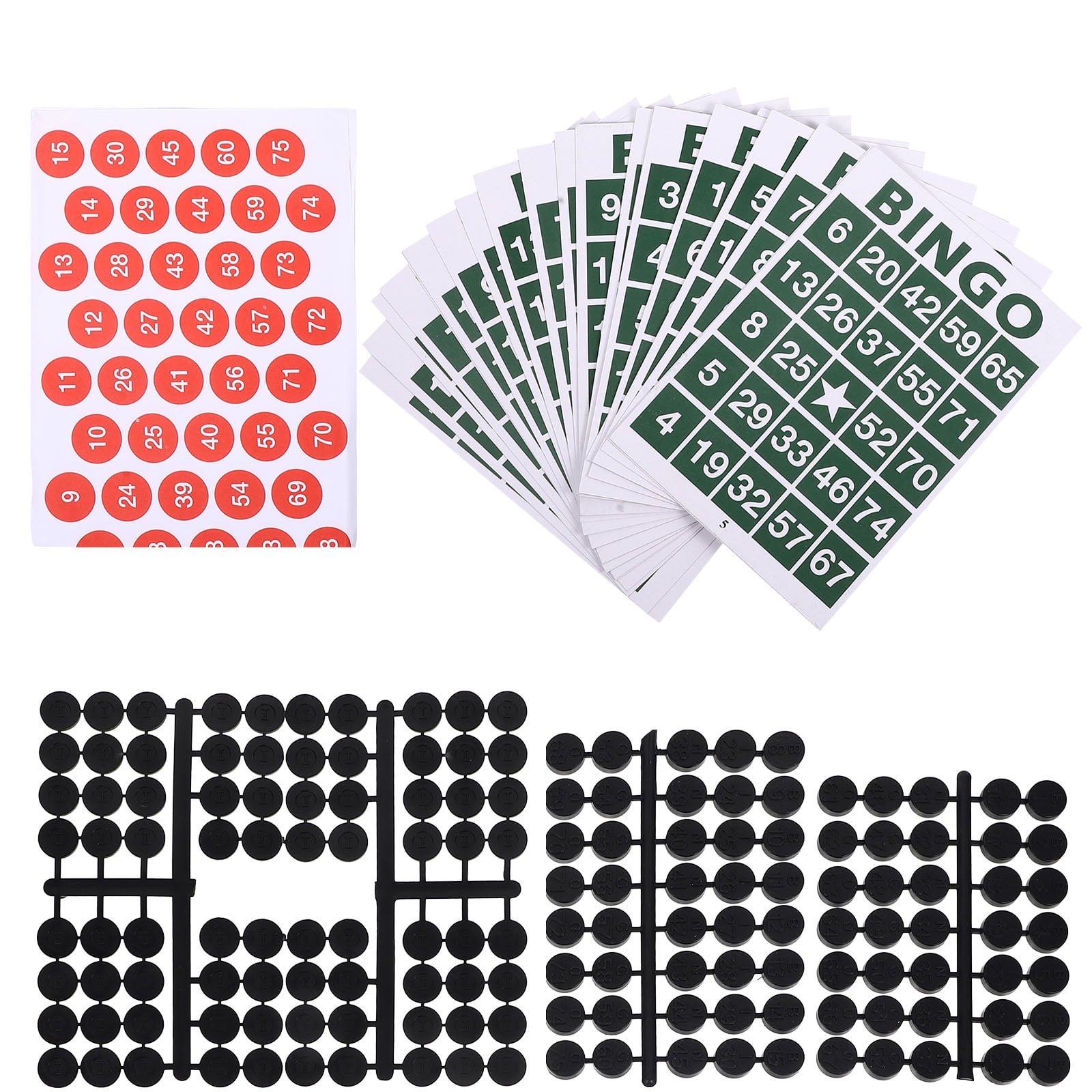 1 Set of Bingo Game Supplies Family Party Bingo Game Chess and Number ...