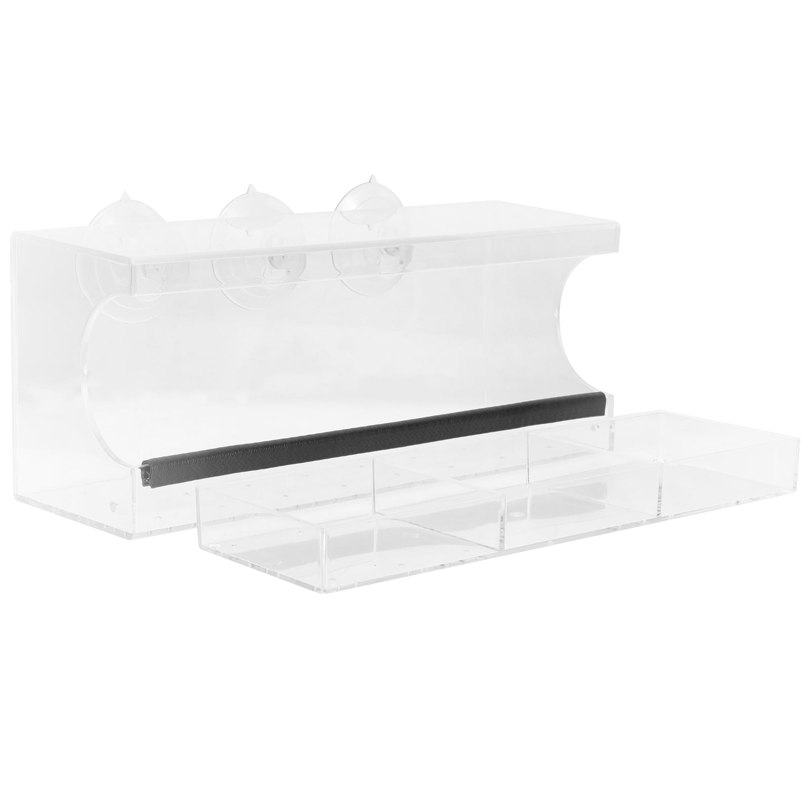 ifundom Acrylic Bird Feeder Cage Transparent 1 Set - Walmart.com