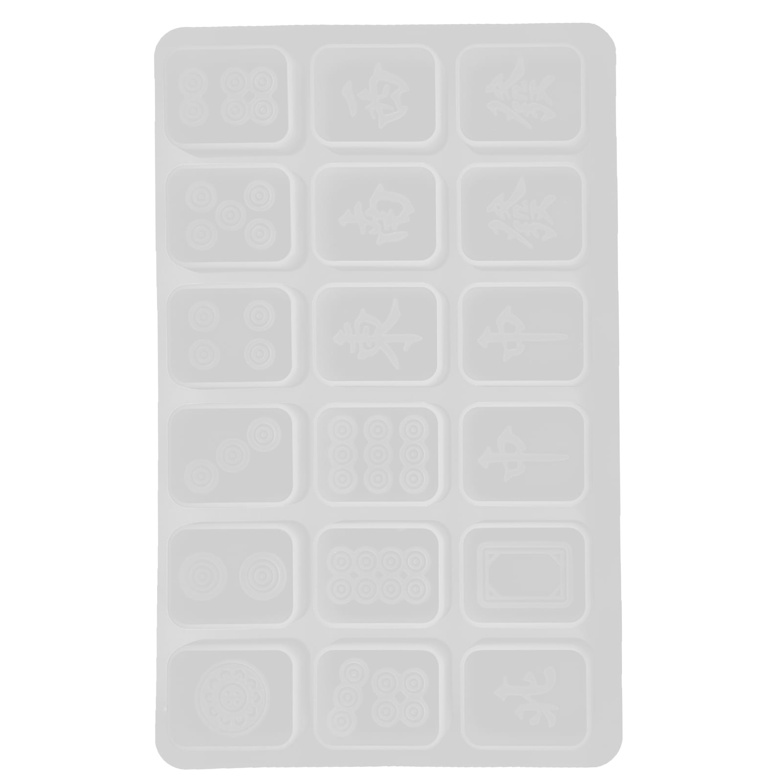 1 Set of Blank Mahjong Diy Mold Craft Mahjong Maker Silicone Mahjong ...