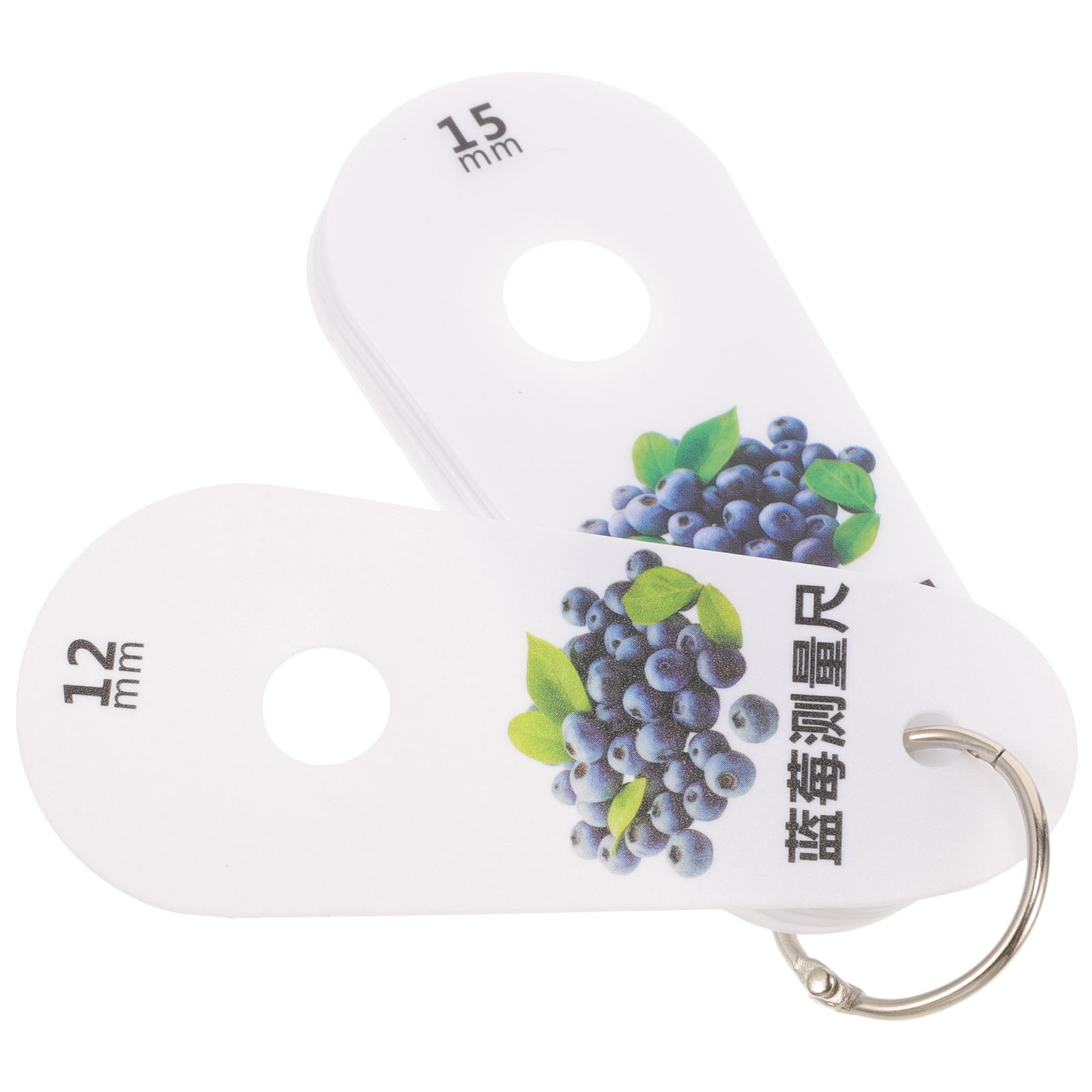 1 Set of Blueberry Measuring Ruler Convenient Cherry Diameter Ruler ...