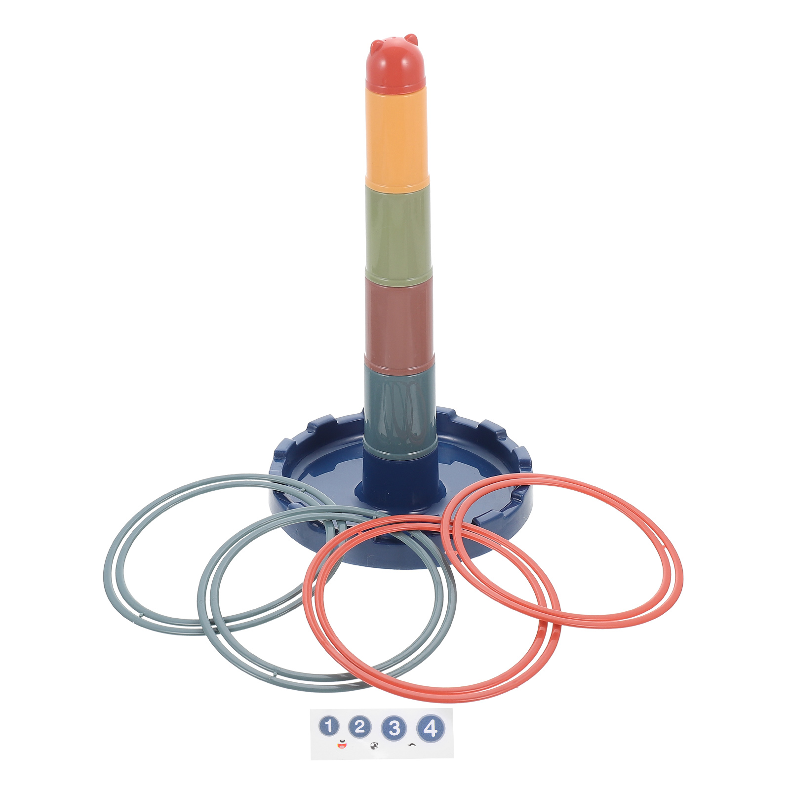 1 Set of Children Stacking Cup Toys Interactive Rings Throwing Toys ...