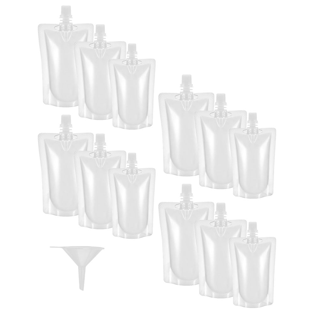1 Set of Clear Drinks Flask Drink Pouches Travel Drink Flasks Liquor ...