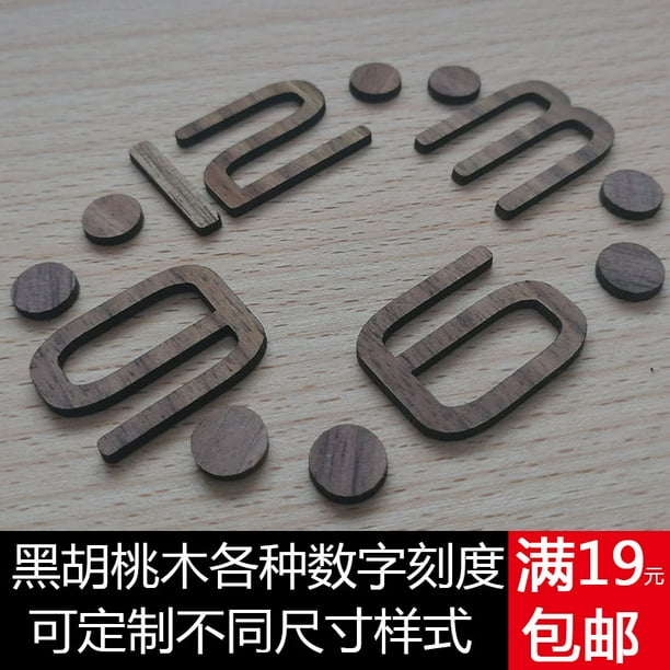 1 Set of Clock Numerals Kit DIY Digital Clock Numbers Clock Replacement ...