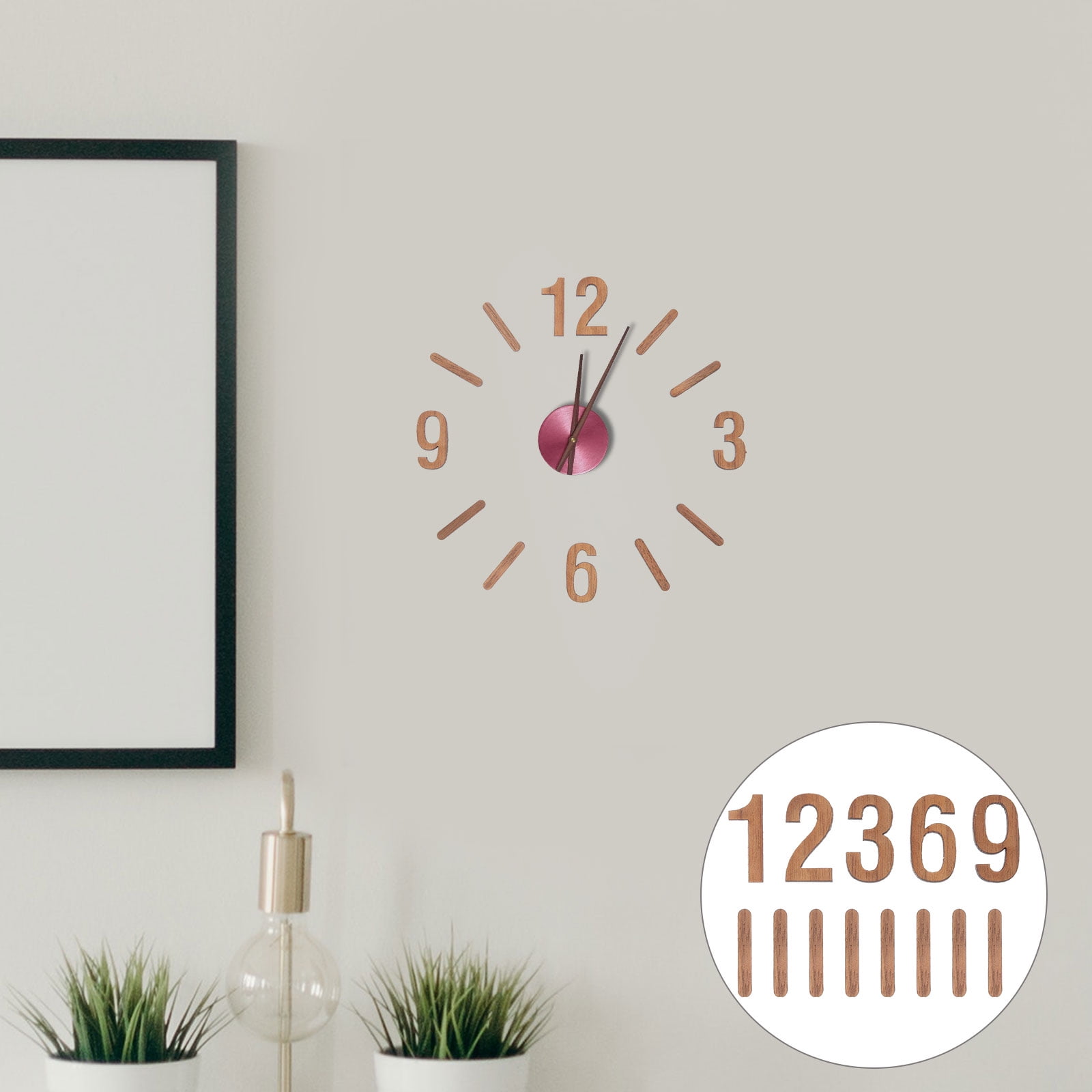 1 Set of Clock Numerals Set Wood Numbers Digital Clock Numbers Clock ...