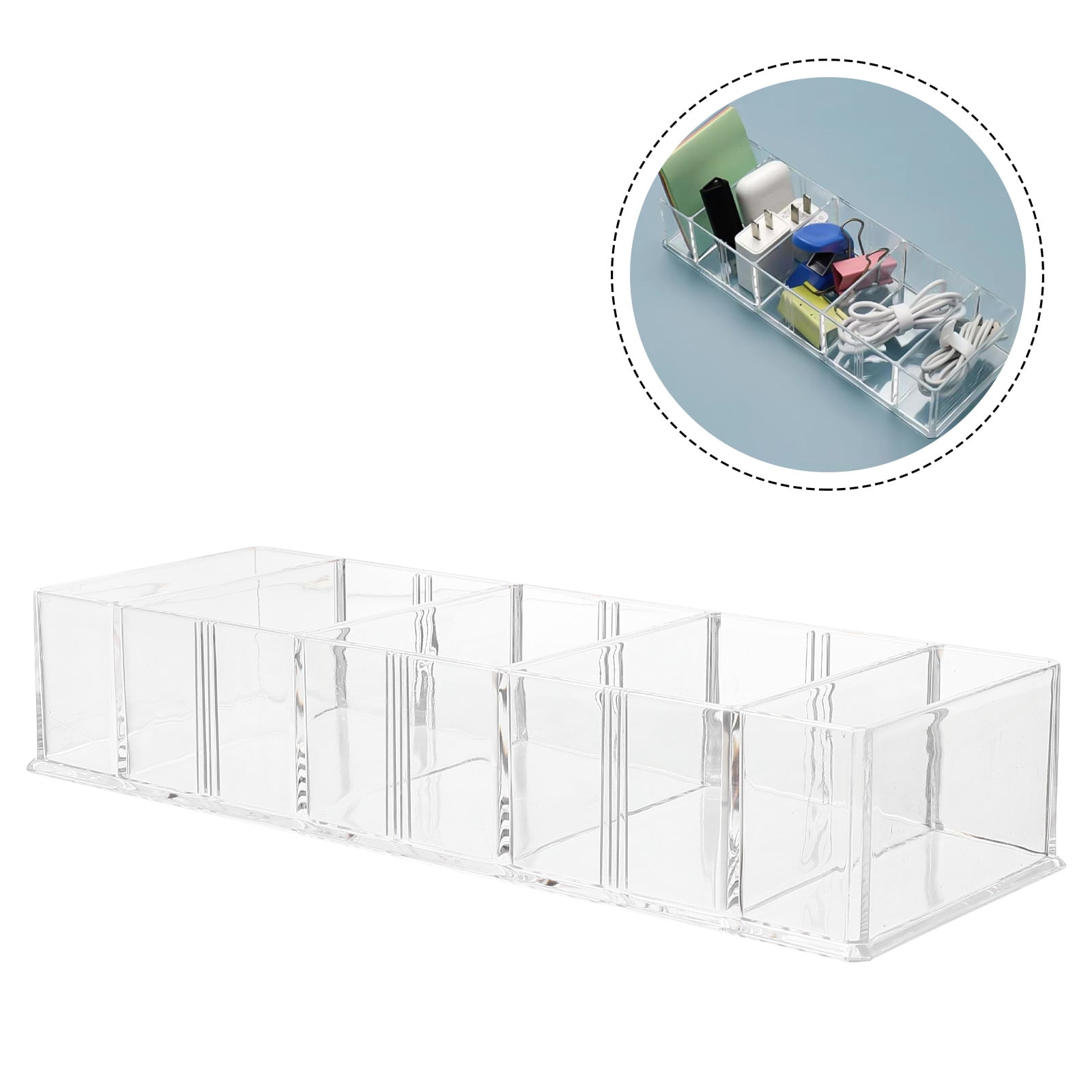 1 Set of Cord Storage Organizer Office USB Cable Container Desktop Data ...