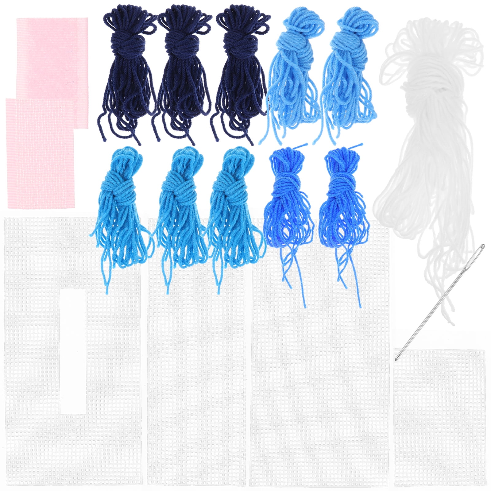 1 Set of Cross Stitch Tissue Box Kit Cover Office Tissue Box Kit Living ...