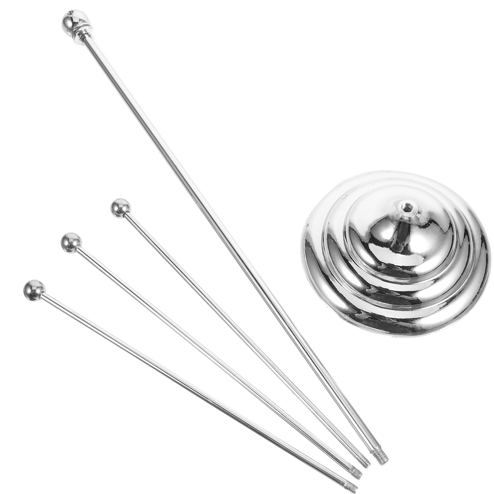 1 Set of Desk Flag Pole with Stand Metal Flag Pole Desktop Flag Pole ...