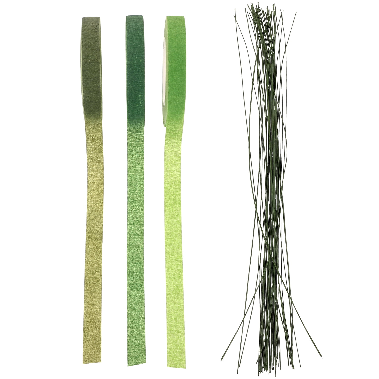 1 Set of DIY Floral Stem Wires Flower Paper Tapes Bouquet Stem ...