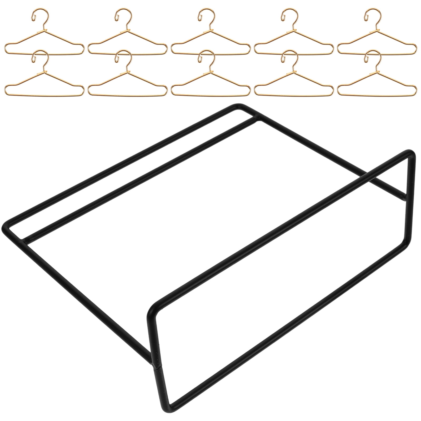 1 Set of Doll Clothing Hangers Doll Apparel Rack Doll Clothes Dry Rack ...