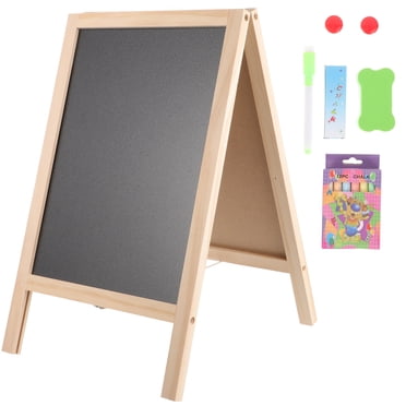 Cousin DIY Small Mini Folding Chalkboard & Dry Erase with Wood Easel ...