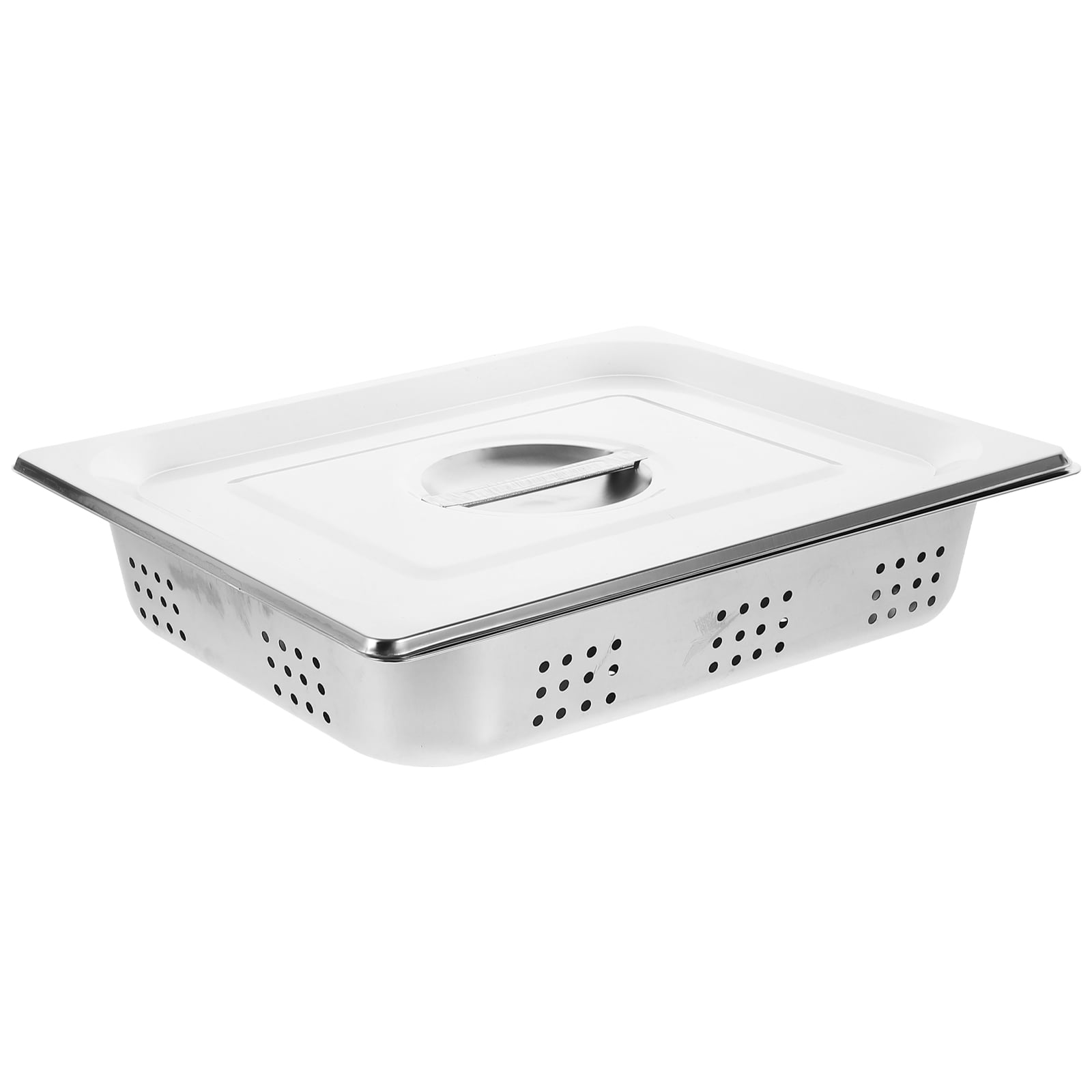 1 Set of Draining Tray Stainless Steel Tray Buffet Food Tray Dish ...