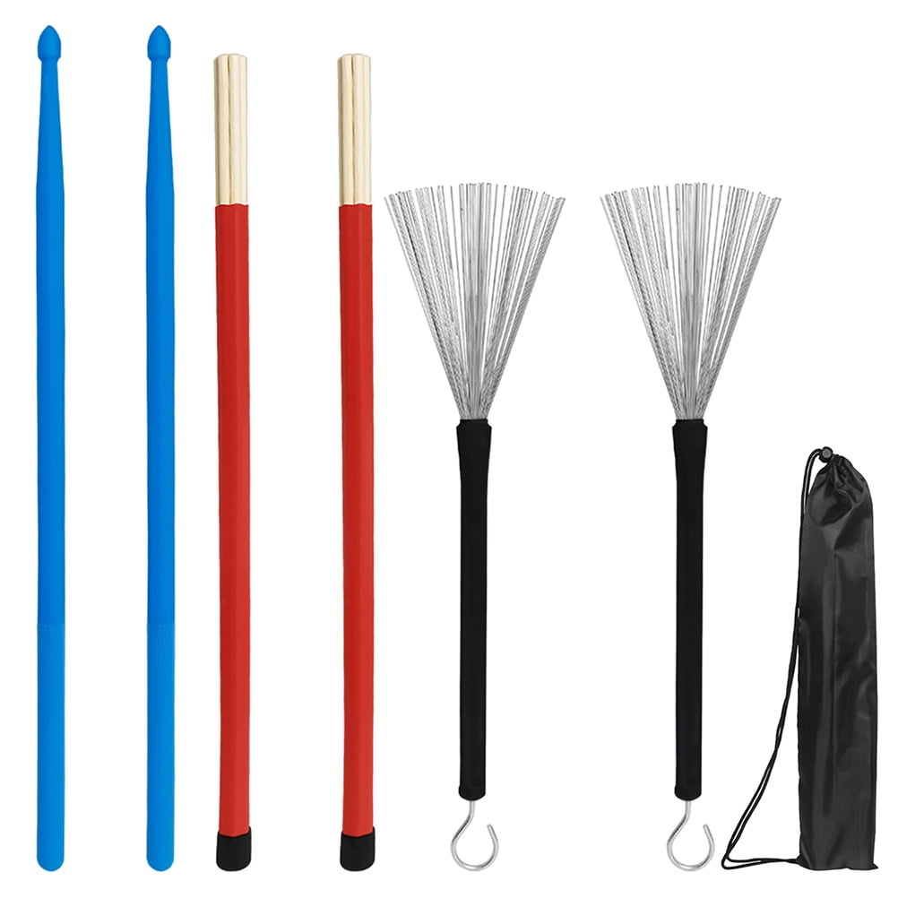 1 Set of Drum Kit Brush And Mallet Accessory Portable Drum Wire Brushes ...