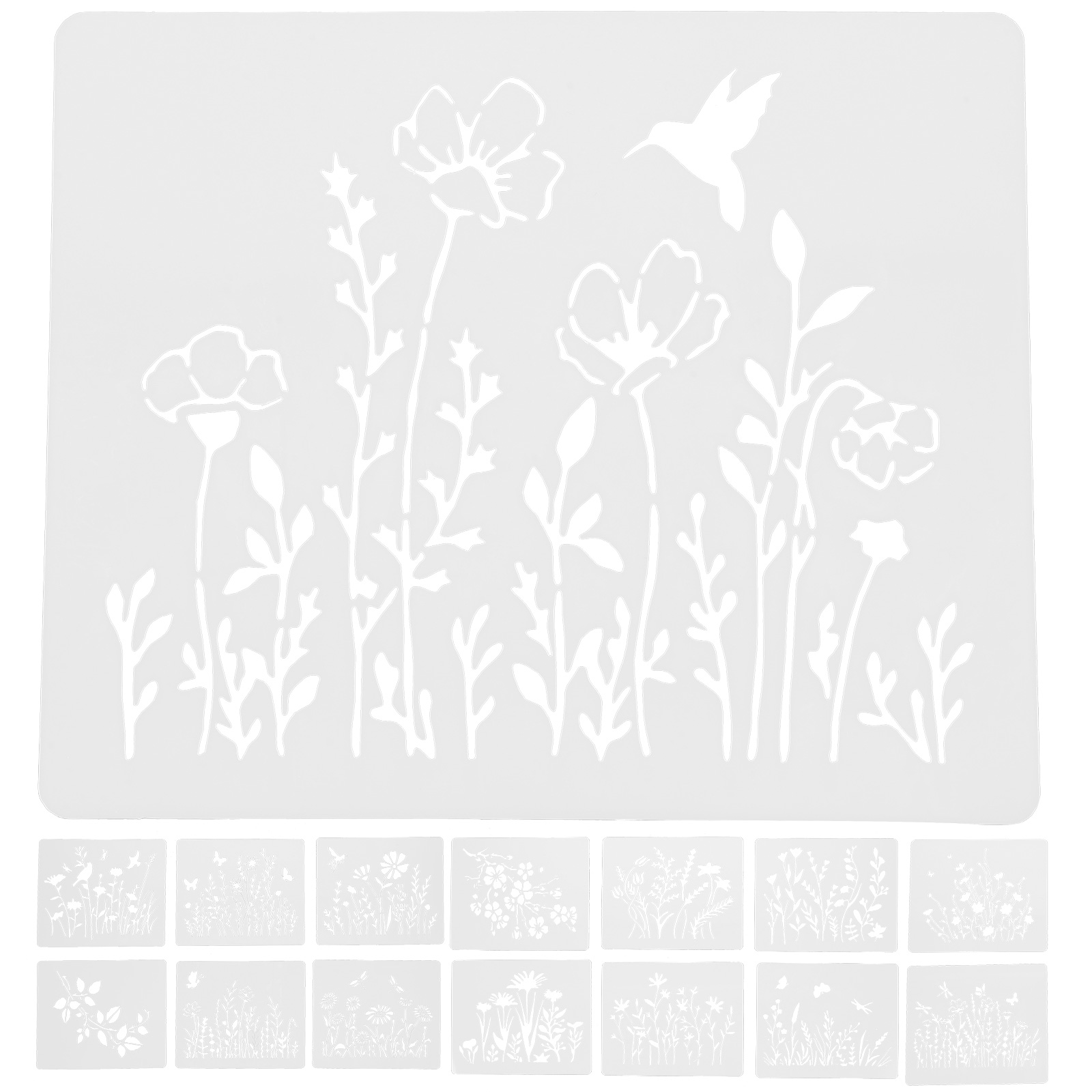 1 Set of Durable Delicate Painting Stencils Drawing Stencils Templates ...