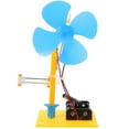 1 Set DIY Assembly Fan Manual Electric Head Shaking Fan Kids Science ...