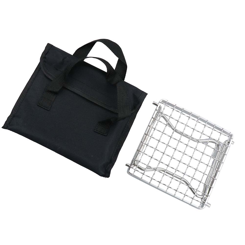 1 Set of Folding Campfire Grill Stainless Steel Grill Outdoor Barbecue ...