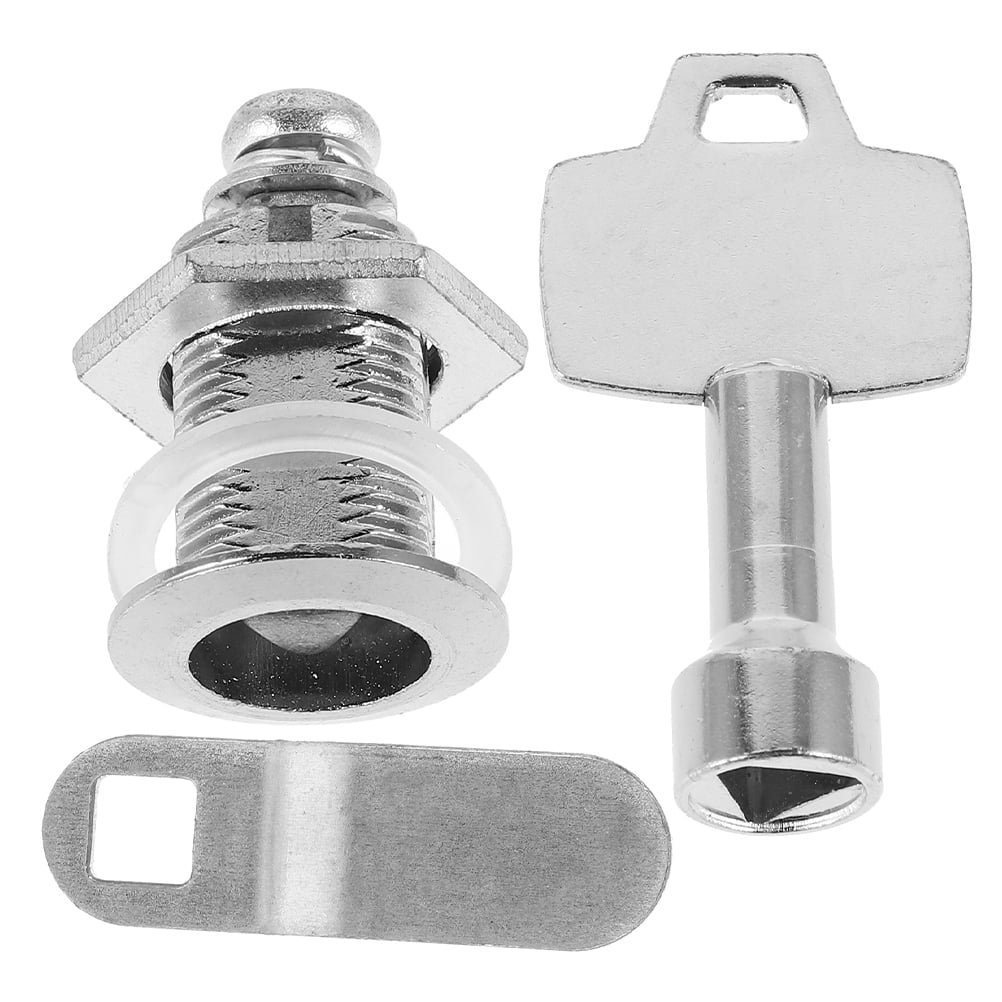 1 Set of Garbage Can Lid Lock Trashcan Triangle Lock Trash Bin Lock ...