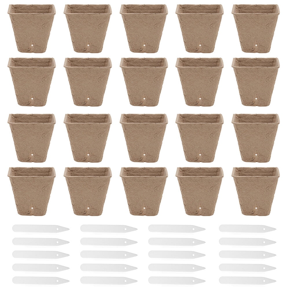 HOMEMAXS Biodegradable Nursery Pots for Gardening Assorted Color ...