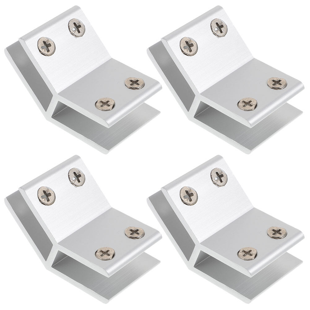 1 Set of Glass Clip Clamp Aluminium Alloy Bracket Glass Clamp for 10 ...