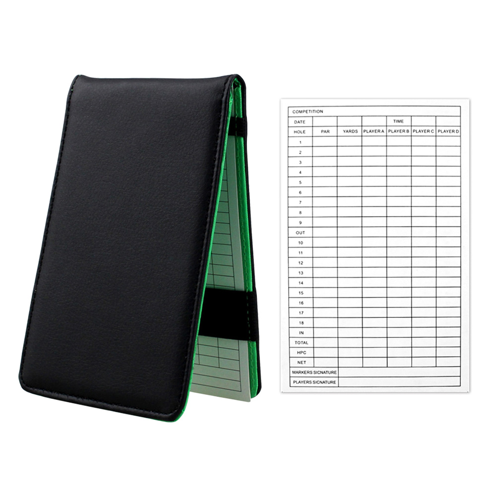 1 Set of Golf Scorecards Holder Score Recording Book Golfing Score ...