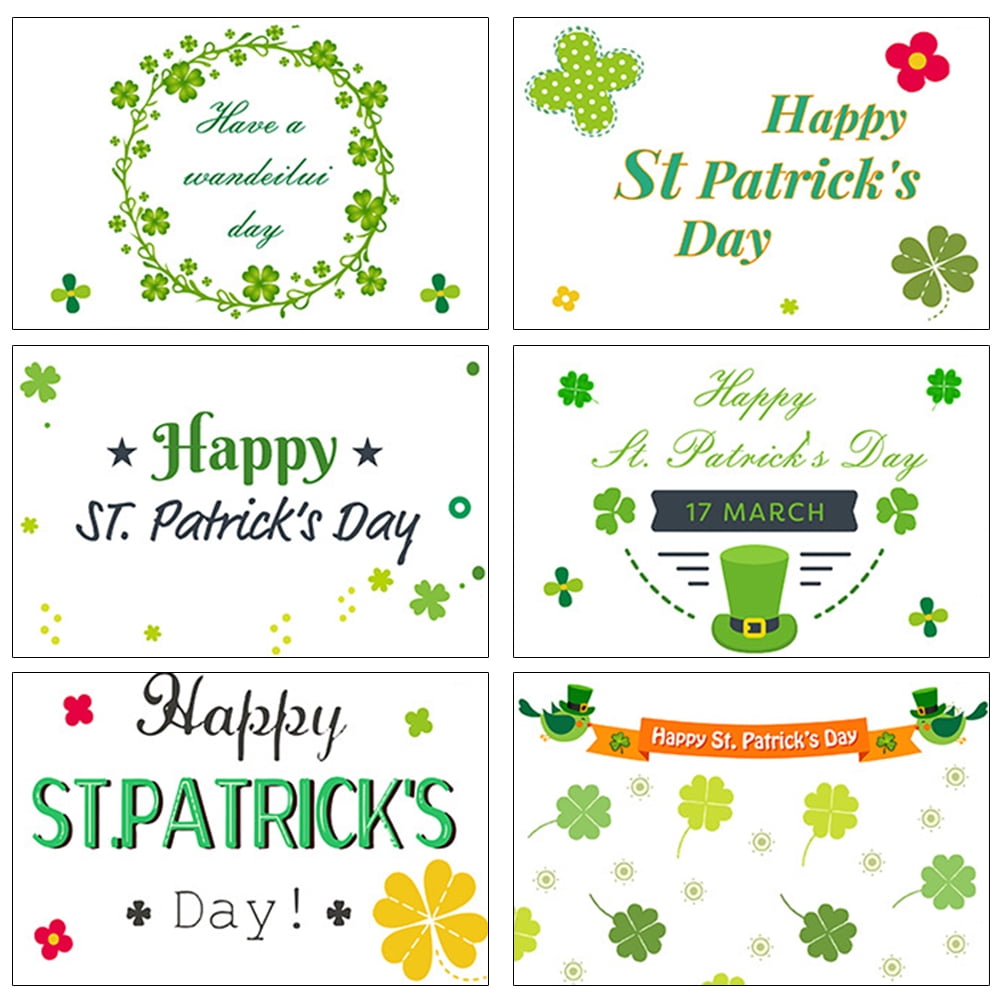 1 Set of Greeting Cards Envelopes St. Patrick's Day Gift Cards Happy St ...