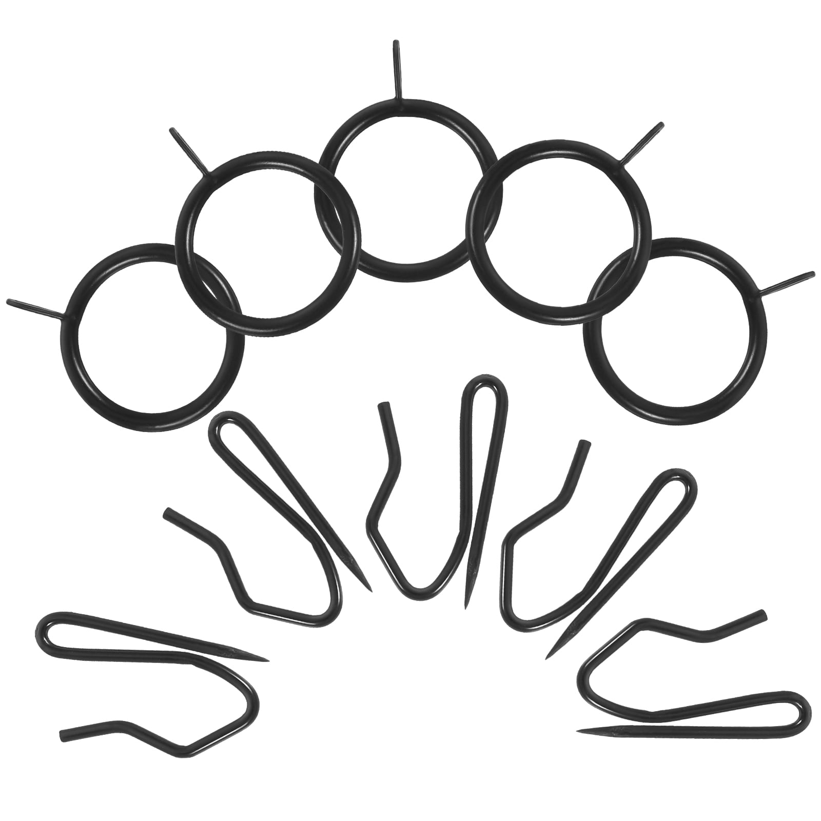 1 Set of Hanging Eyelet Curtain Rings Curtain Drapery Rings Curtain Rod ...