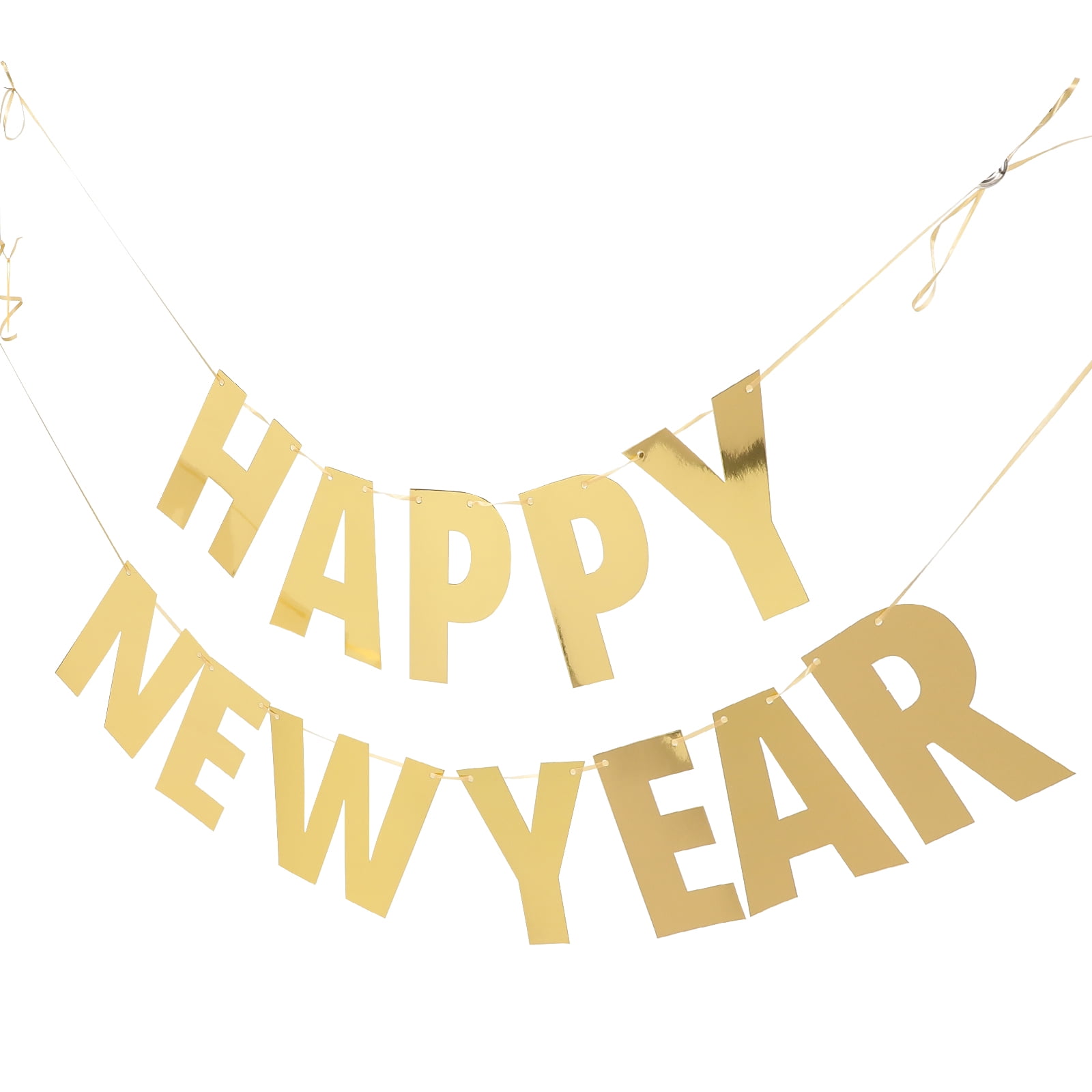 1 Set of Happy New Year Banner Decoration New Year Party Hanging Banner ...