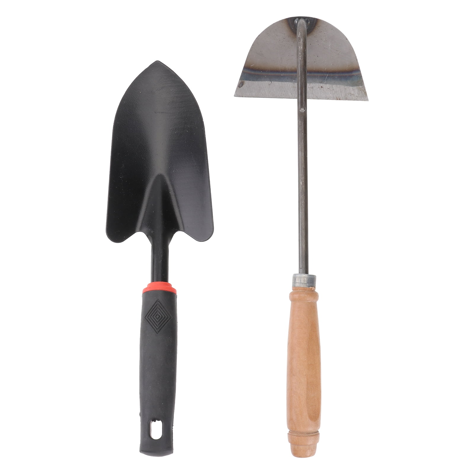 1 Set of Home Gardening Shovel and Hoe Small Steel Hoe Portable Pointed ...
