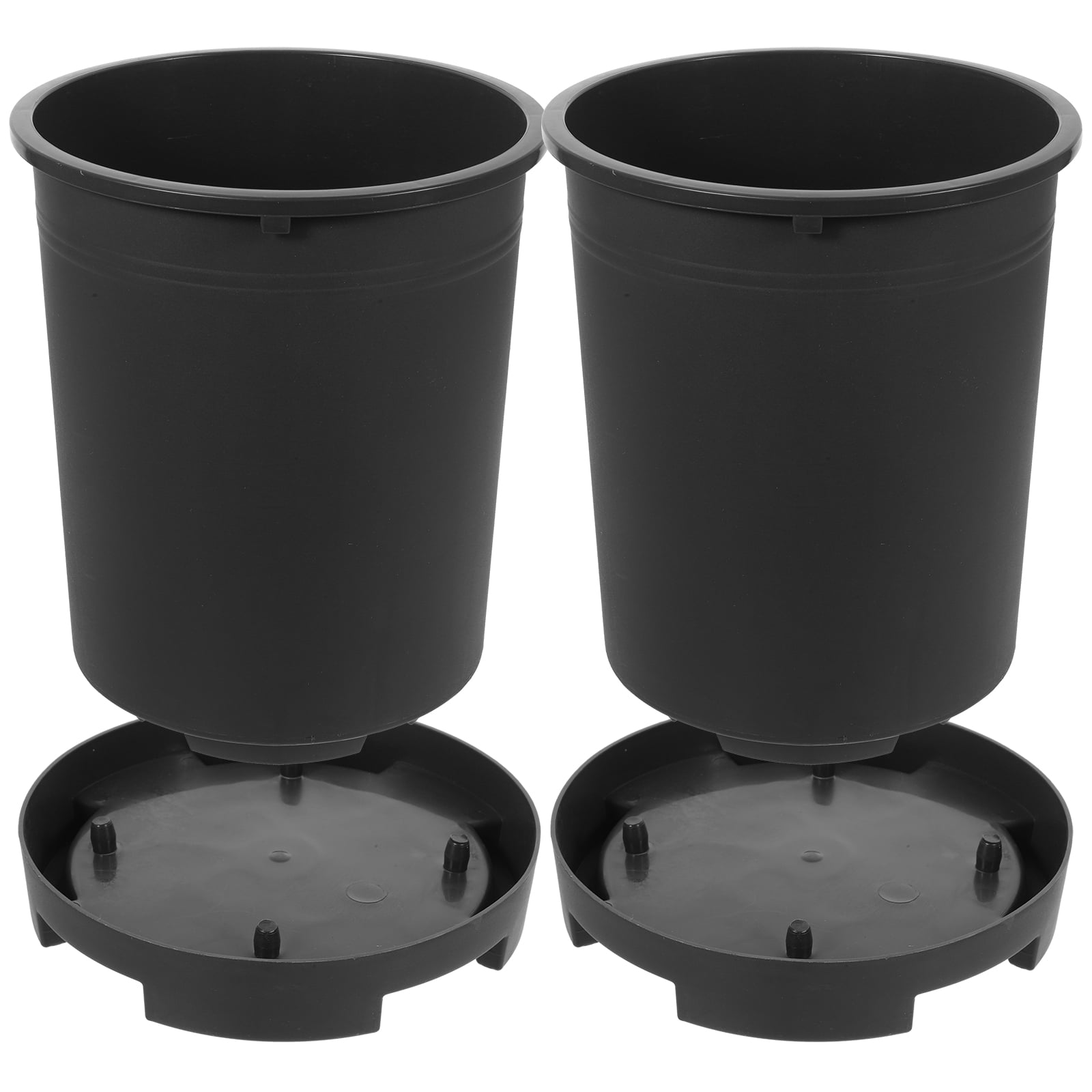 1 Set of Home Plastic Flower Pots Plastic Planter Pots Succulent Pots ...