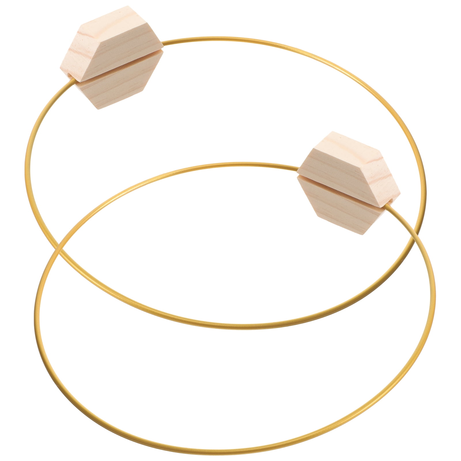 1 Set of Hoop Centerpiece with Stand Round Hoops Delicate Wreath Frames ...