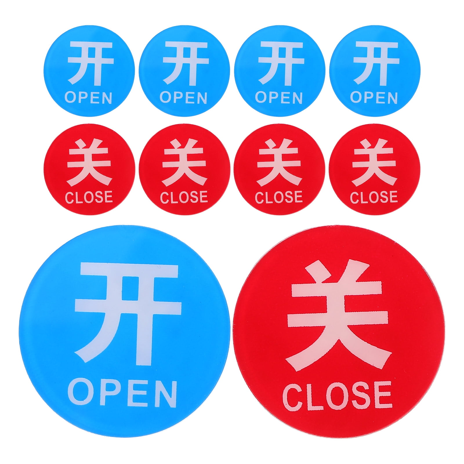 Water Labels for Faucet with Adhesive Backing Acrylic Material Assorted ...