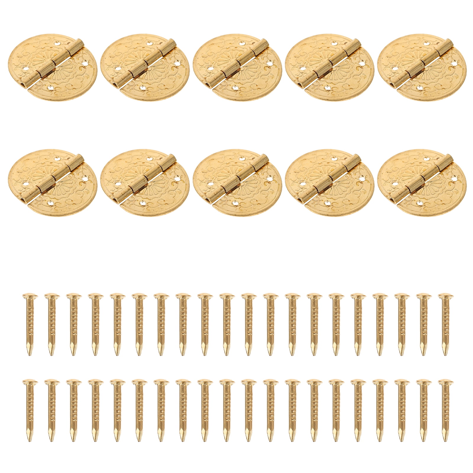 HAKIDZEL Hinges Small Jewelry Box Hinges Pure Copper 10Set - Walmart.com