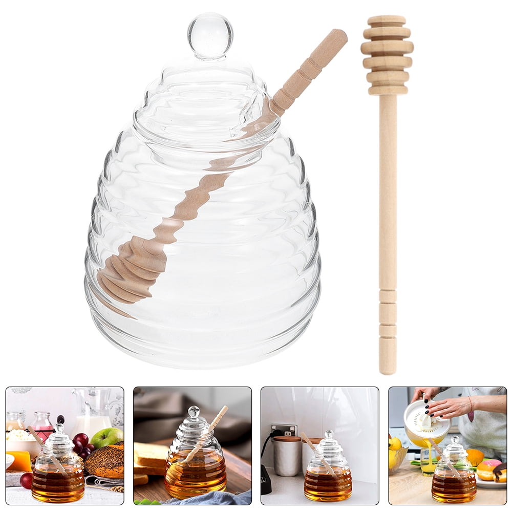 OUNONA 1 Set Glass Honey Jar for Storage Decorative Honey Container ...