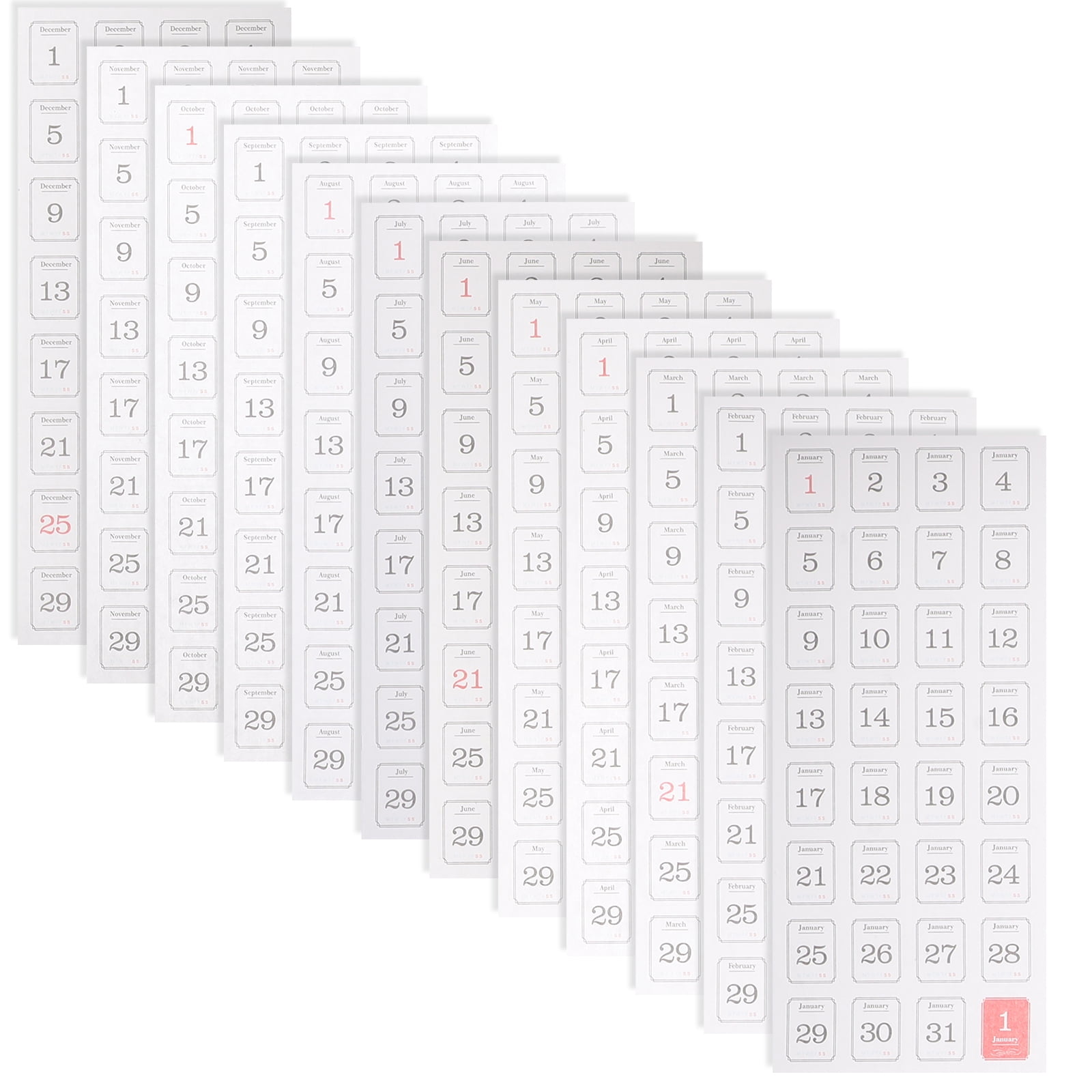 1 Set of Household Planner Stickers Multi-function Book Tabs DIY ...