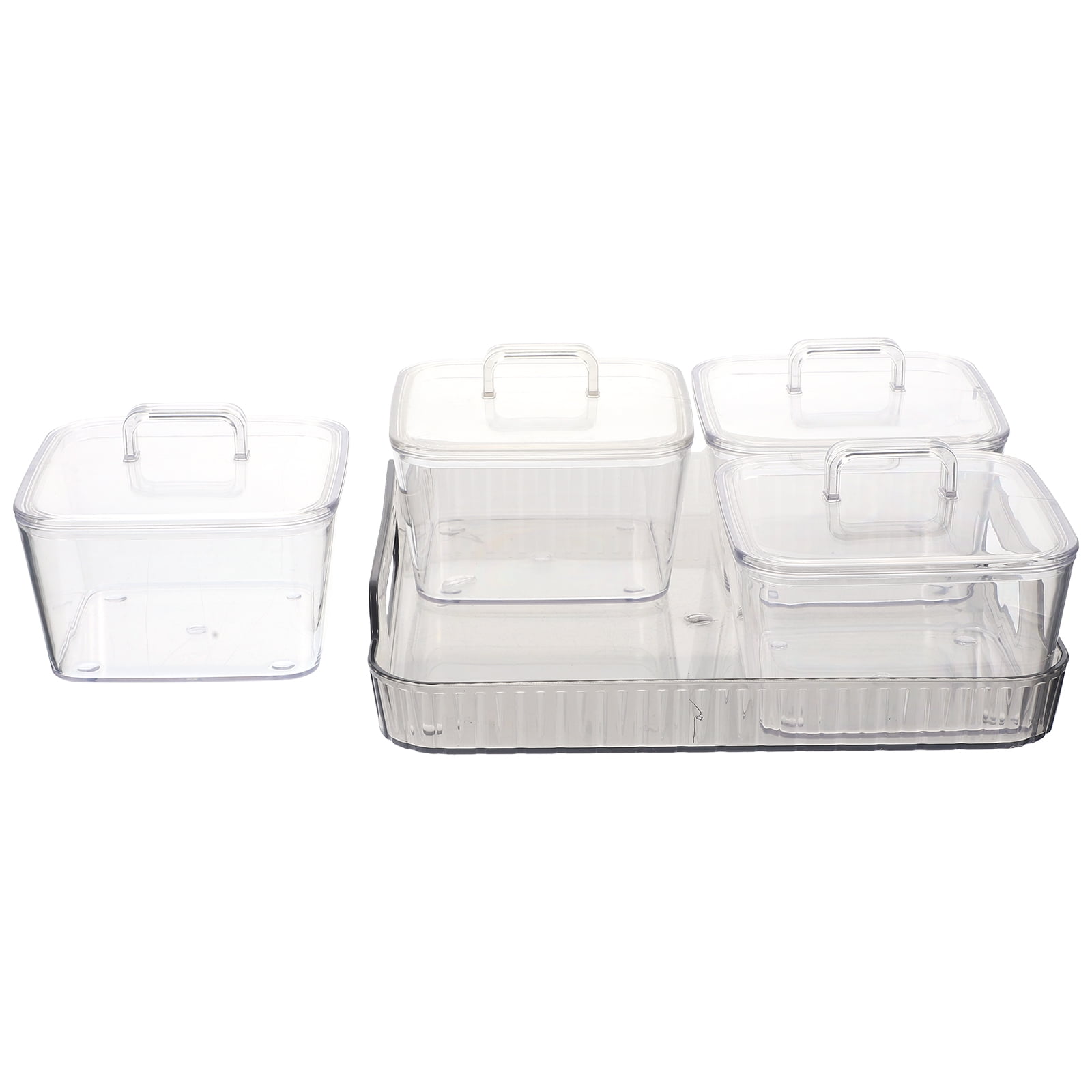 1 Set of Household Snacks Storage Box Compartments Design Multiple Grid ...