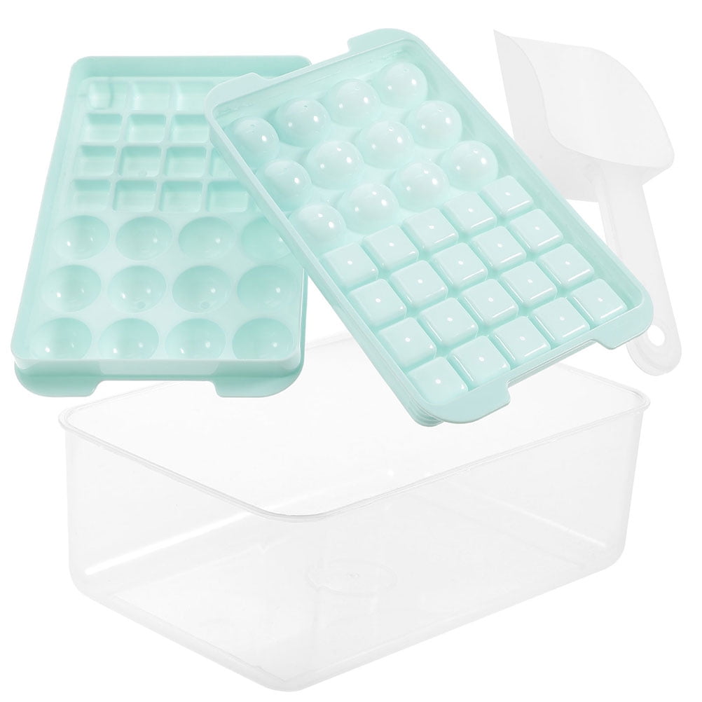 1 Set of Ice Tray Freezer Round Ice Balls Mold Large Ice Cube Mold ...
