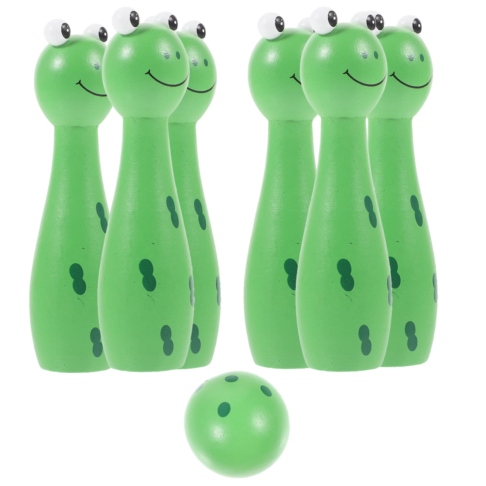 1 Set of Indoor Kids Bowling Toys Cartoon Frog Animal Bowling Toys ...