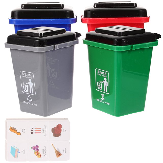 1 Set of Kids Garbage Can Toys Garbage Classification Toys Early ...