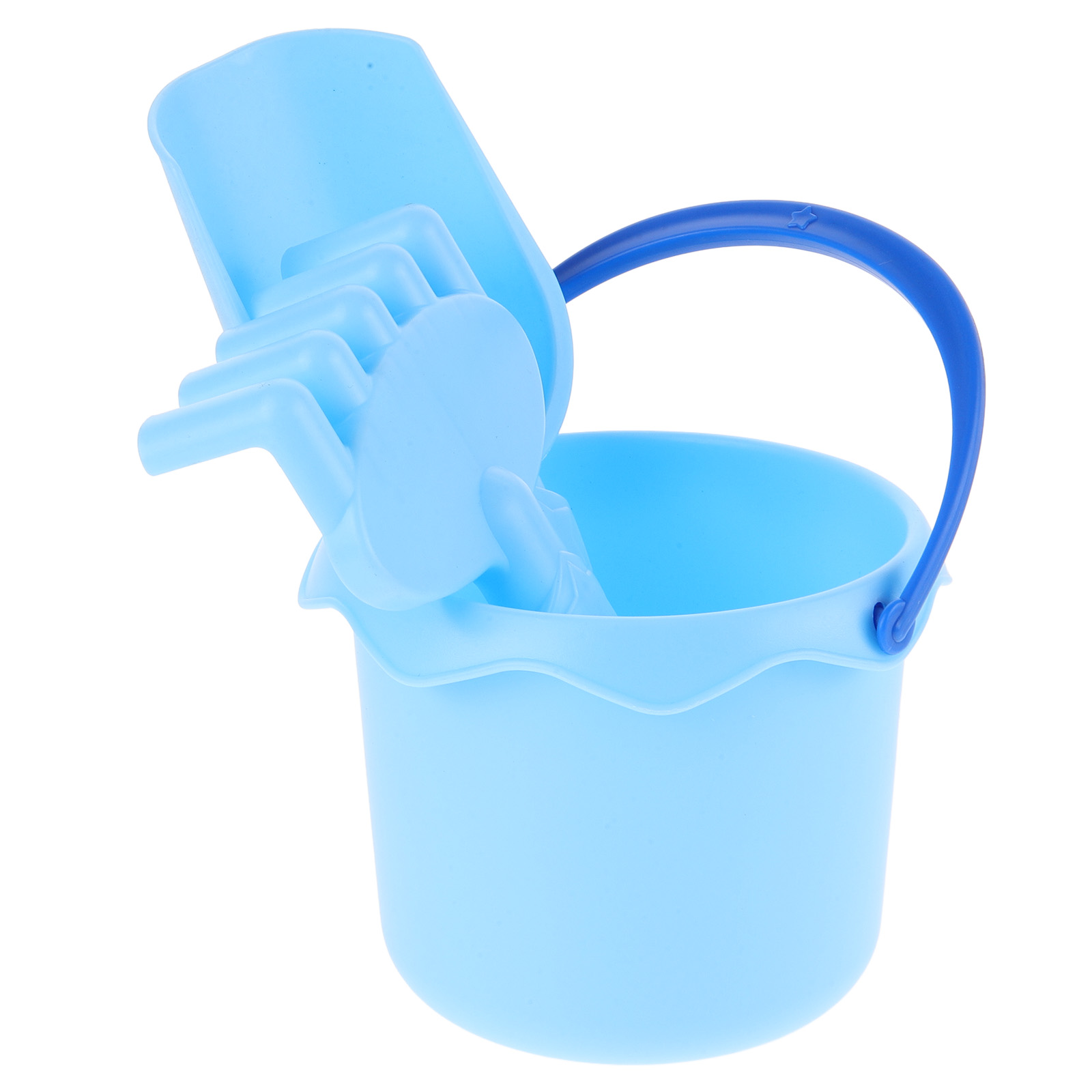 1 Set of Kids Gardening Water Bucket Sand Shovel Kids Handheld Rake ...