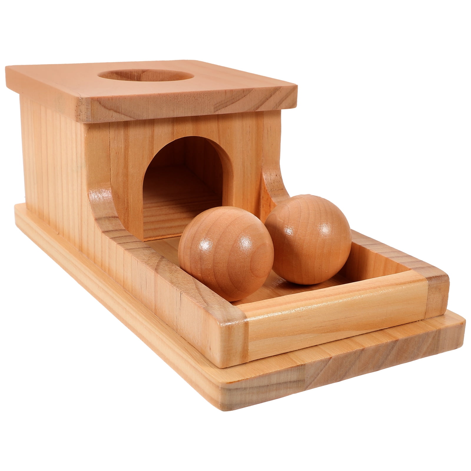 Raindrops Wooden Ball Drop Toy Box for Kids Playing Promotes Sensory ...