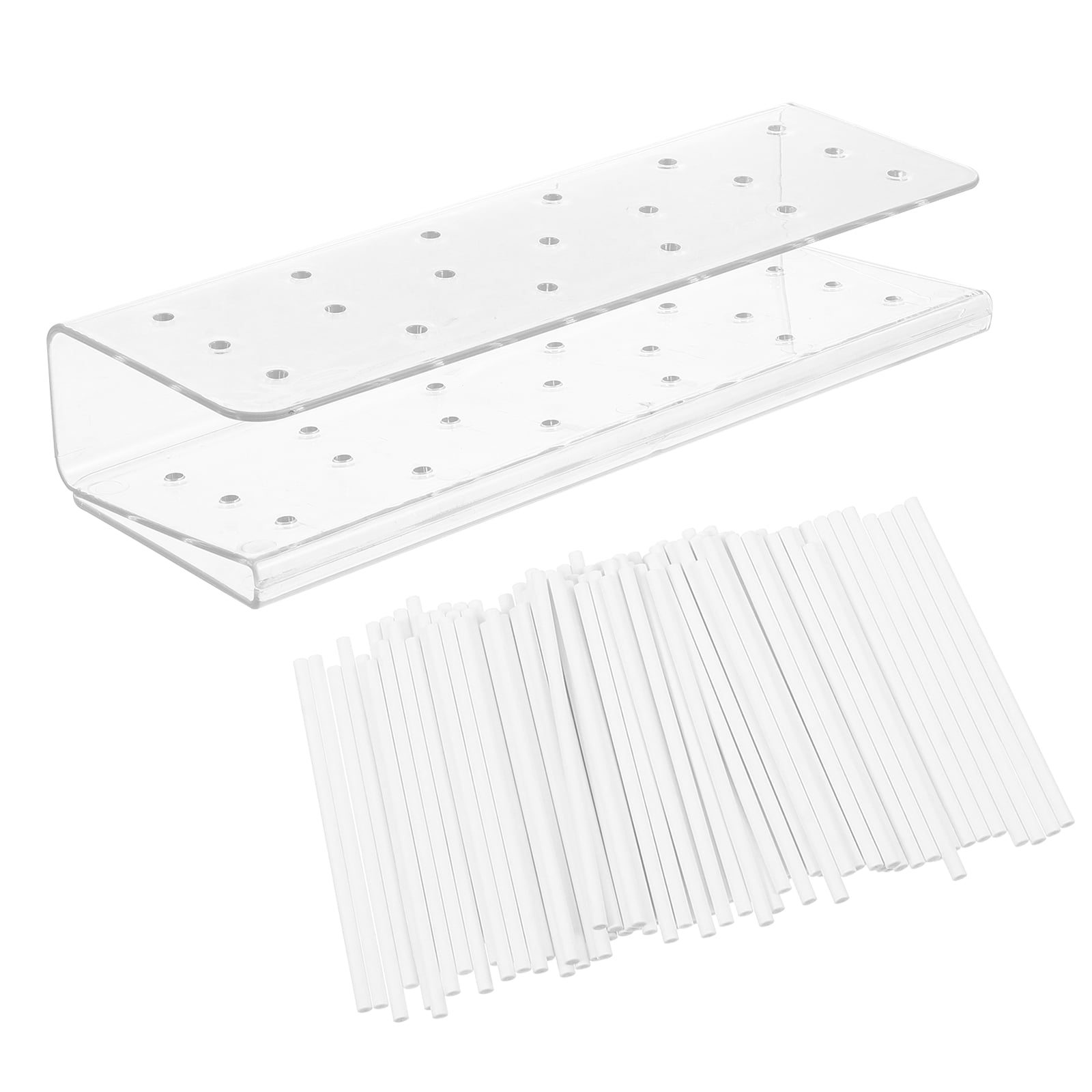 1 Set of Lollipop Bar Bracket 19 Hole Plastic Lollipop Display Stand ...