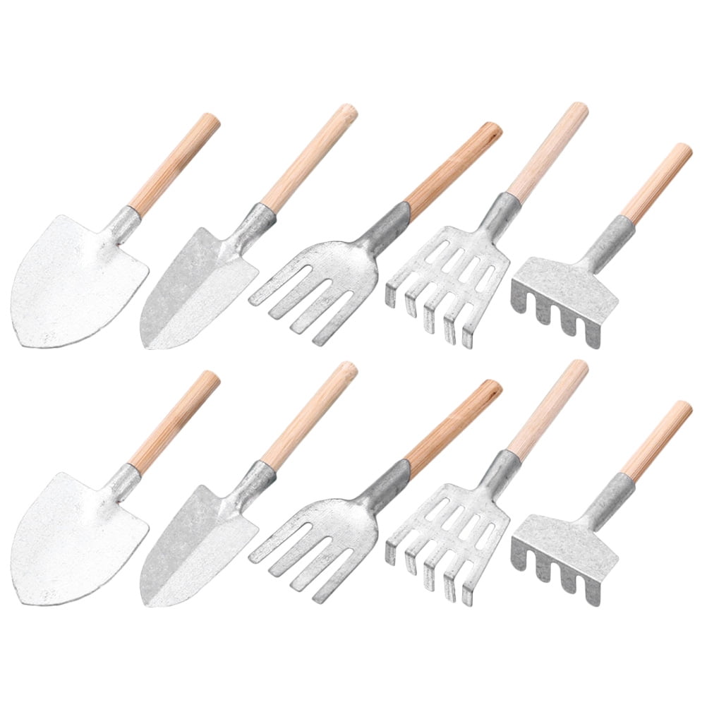 HOMEMAXS Adorable Assorted Color Miniature Garden Tool Decor Set for ...