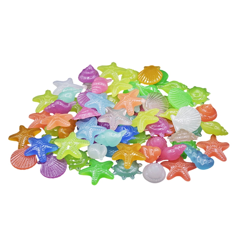 1 Set Of Plastic Shell Fake Sea Star Conch Simulation Shell Toy Diy Handmade Decoration Mixed