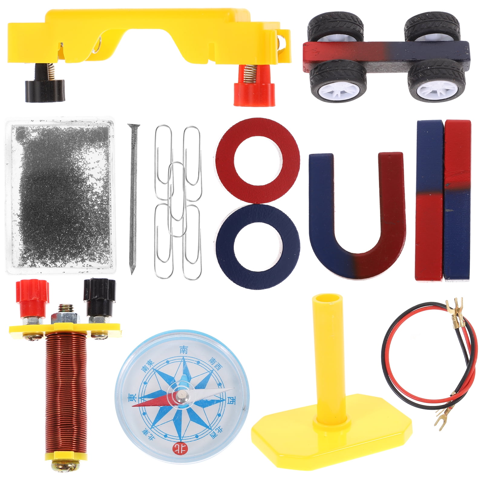 1 Set of Magnet Kit Horseshoe U-shaped Bar Ring Type Magnet Teaching ...