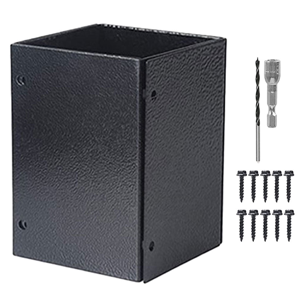 1 Set of Mailbox Post Protector Deck Post Base Railing Post Protector ...