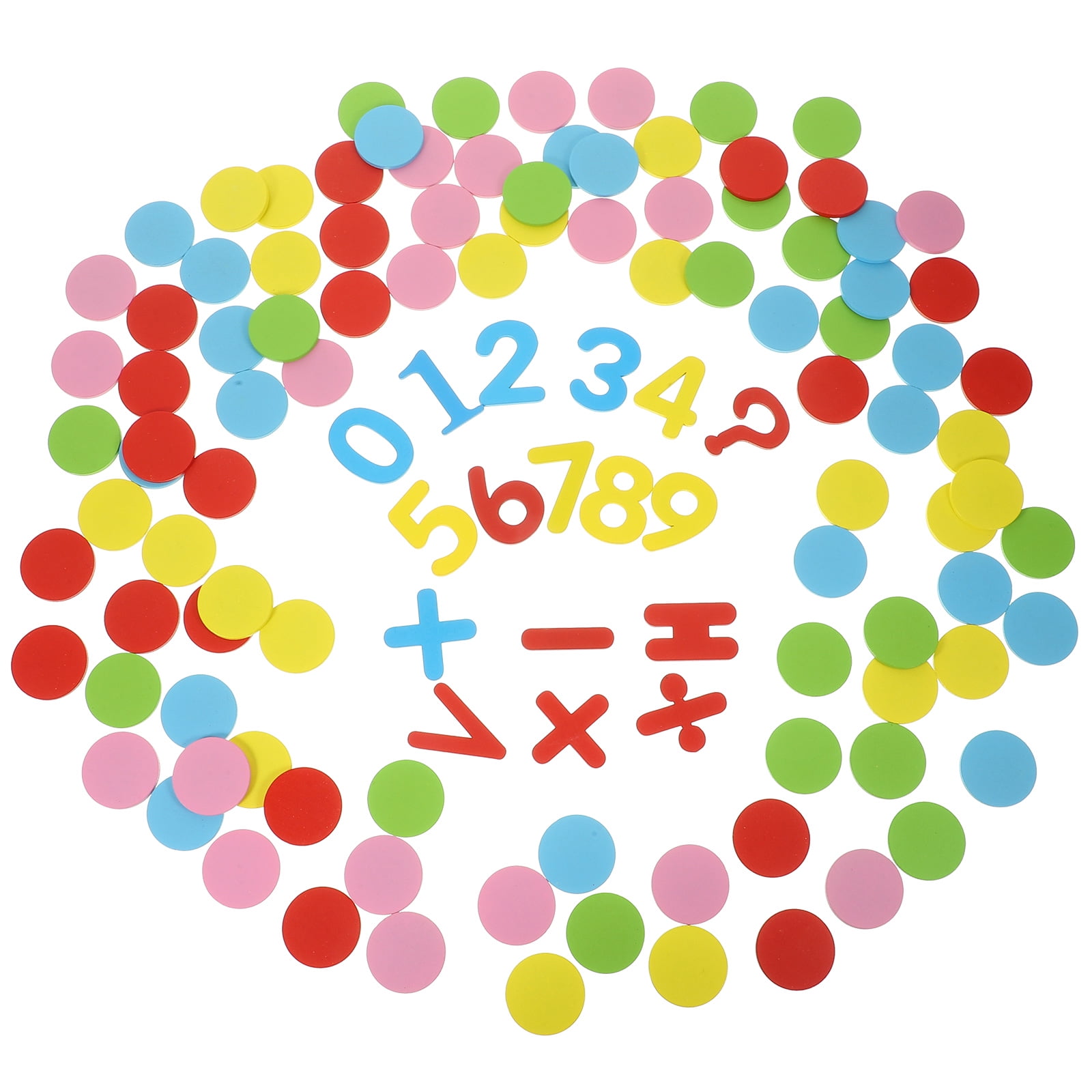 ADDHAT Math Learning Counters Toy Wood Toddlers Kindergarten Teaching 1 ...