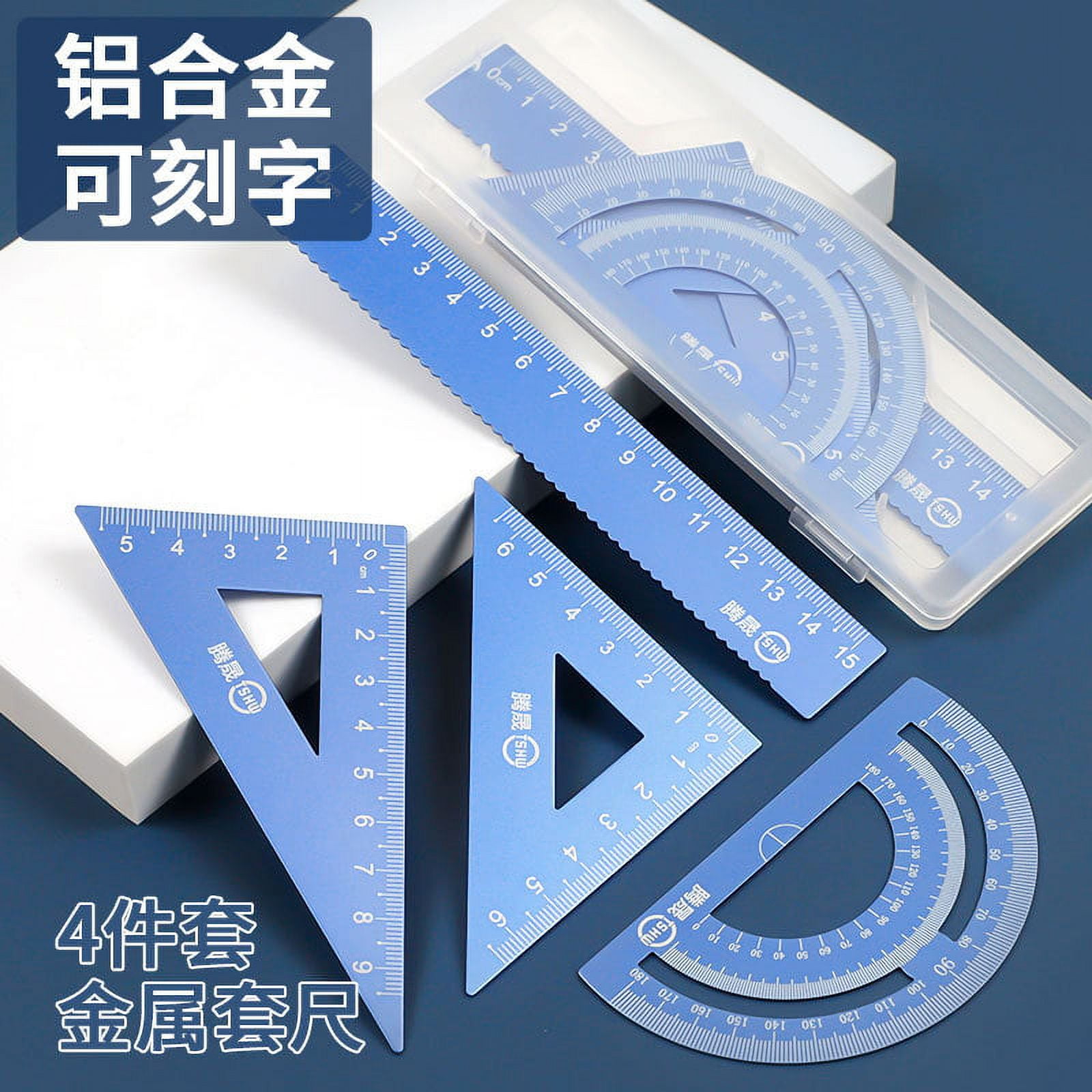 1 Set of Math Ruler Measuring Kit Geometry Tools Math Class Supplies ...