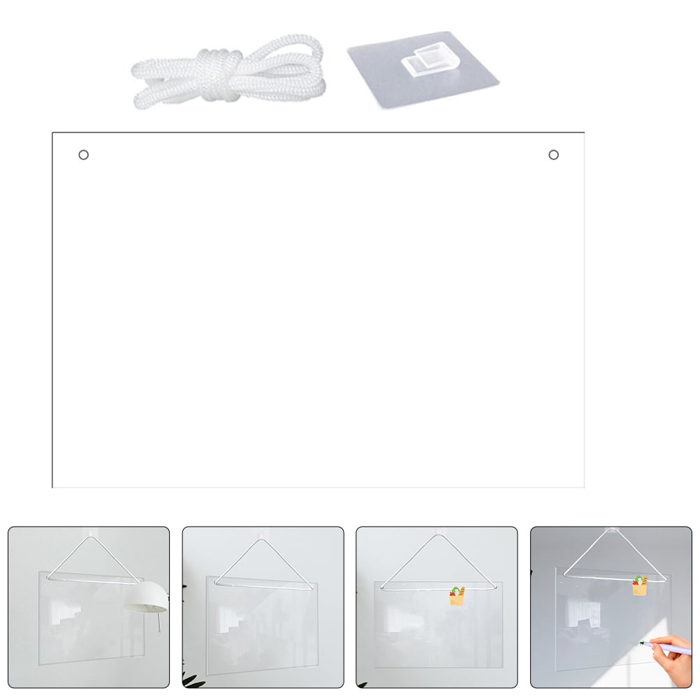 1 Set of Memo Writing Board with Lanyard Hanging Erasable Board ...
